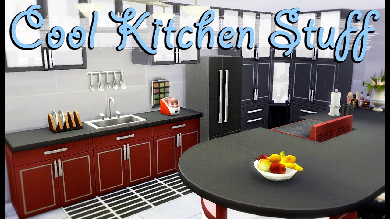 Cool Kitchen Stuff : Speed Build // The Sims 4 - YouTube