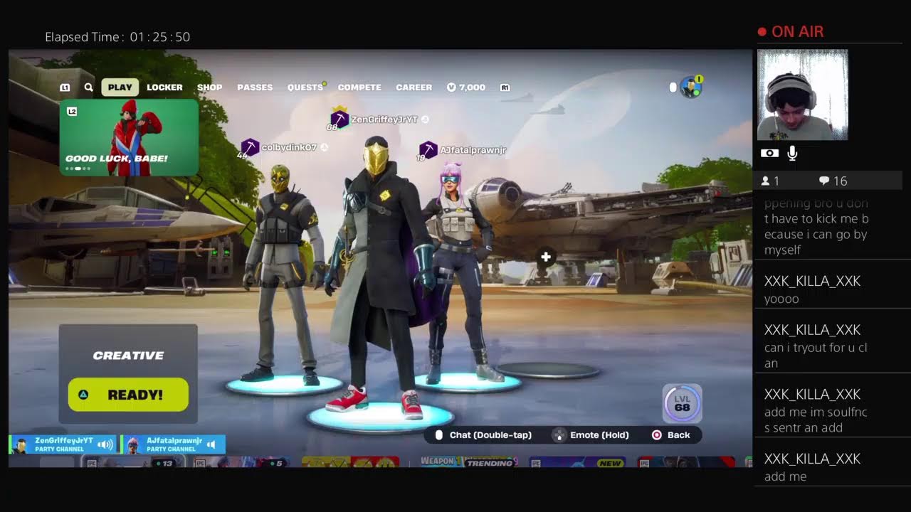 FORTNITE CH6 S3 MELEE TRYOUTS [LIVE] - YouTube