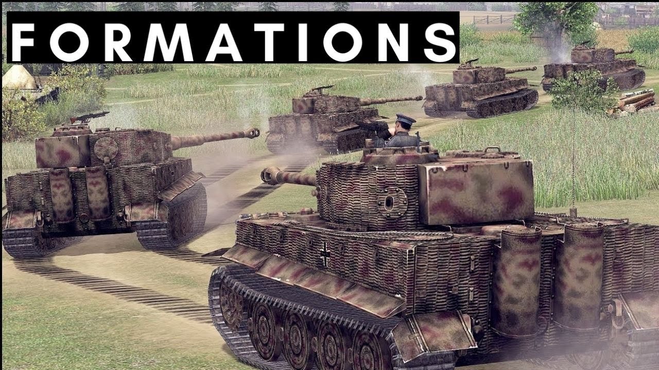 German Army - Panzer Platoon & Company Formations (Column - Wedge ...