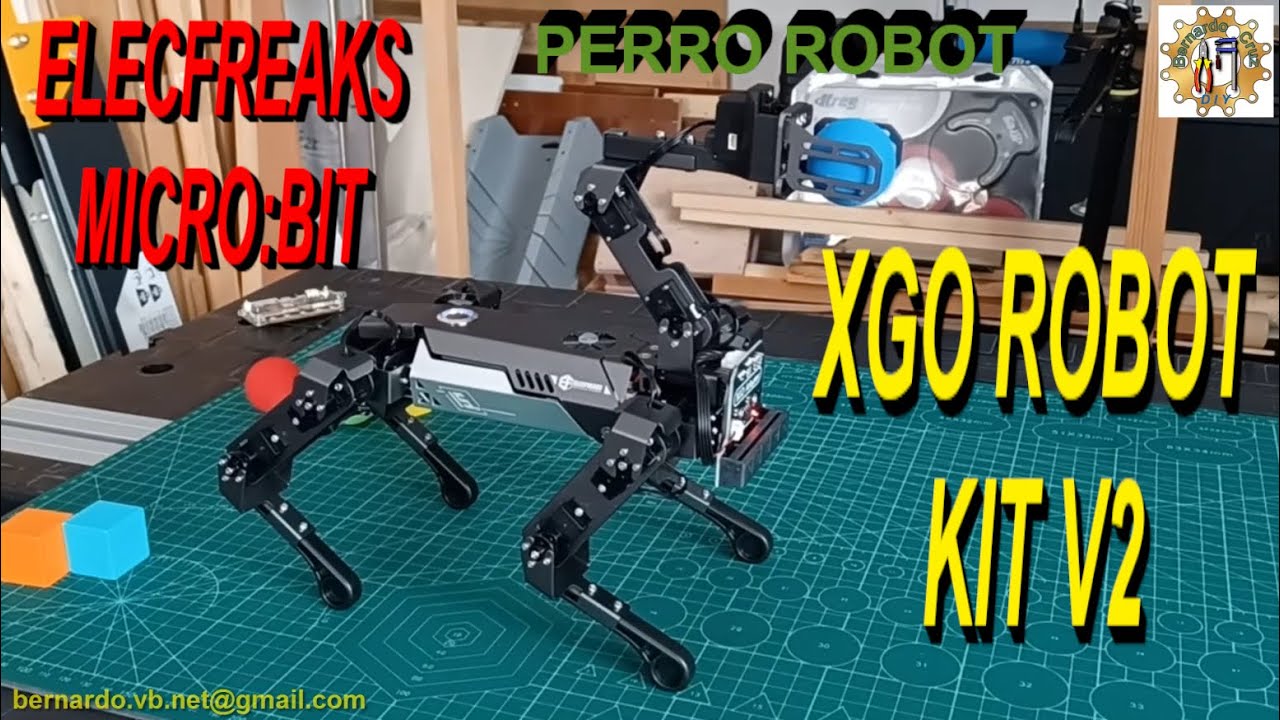 Elecfreaks Microbit Xgo Robot Kit V2 Perro Robot Brazo Robotico 15 Dof Grados De Libertad