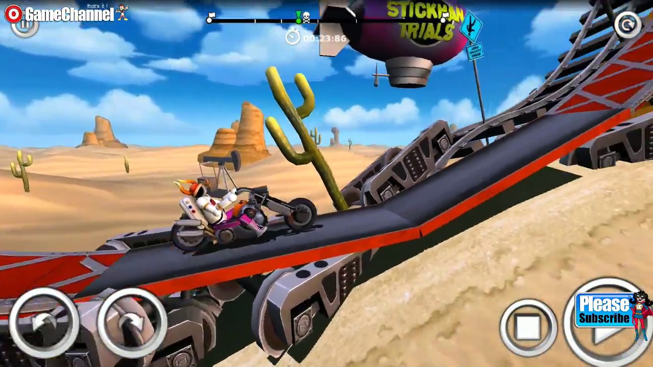 Stickman Trials / Bike Racing Game / Extreme Motorbike / Android ...