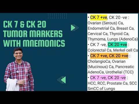 Cytokeratin / CK 7 & CK 20 Tumor markers and Associated tumors made easy with Mnemonics - YouTube