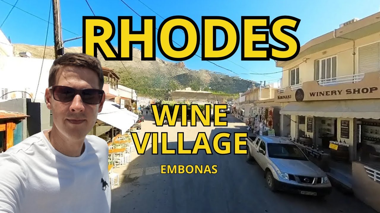 Village of Embonas in Rhodes Greece | Walking Tour | - YouTube