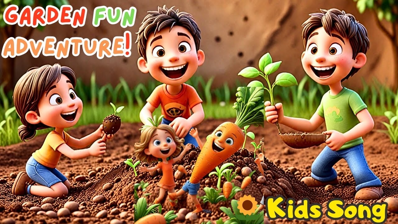Garden Fun Adventure! 🌻 Kids Song About Plants & Growing – Sing Along ...