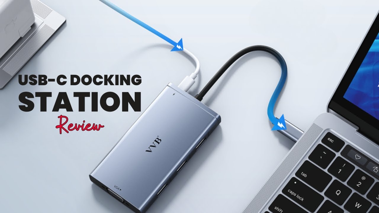 VVB USB C Laptop Docking Station Review: Dual Monitor Hub with 2 HDMI ...