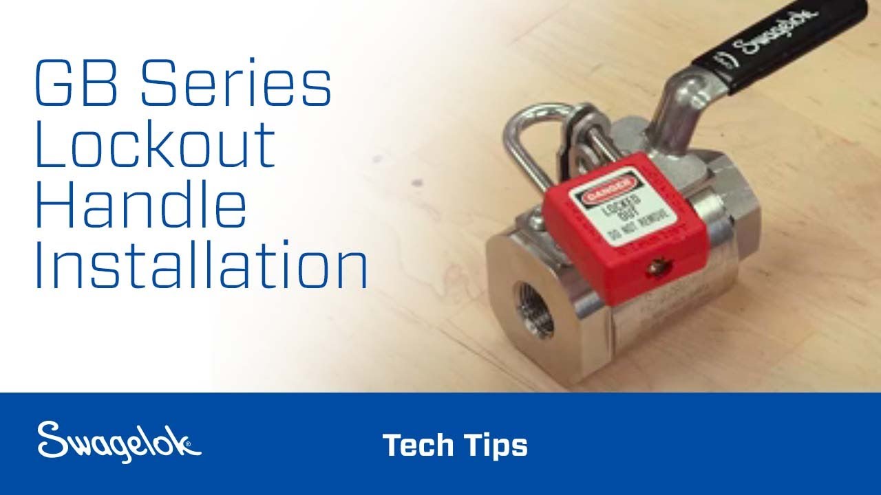 Installing a Lockout Handle on a GB Series Ball Valve - YouTube