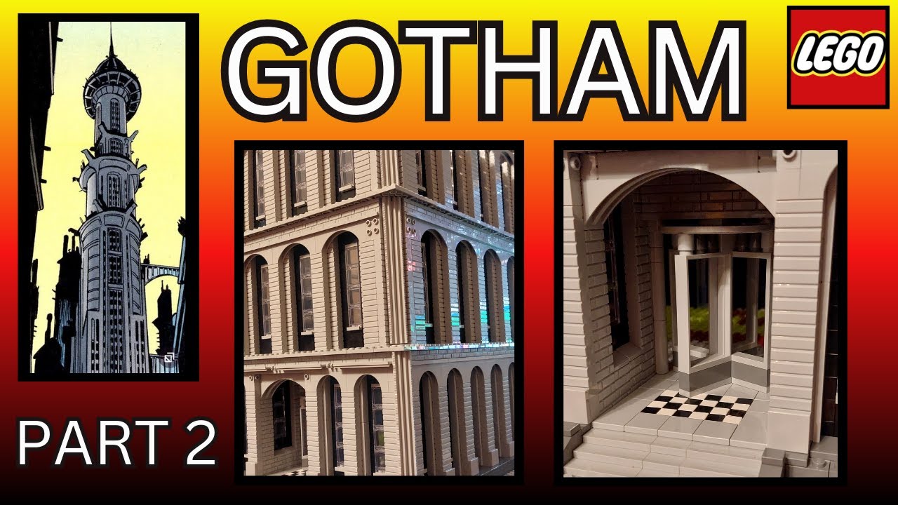 BUILDING GOTHAM CITY IN LEGO - The Old Wayne Tower - Part 2 - YouTube