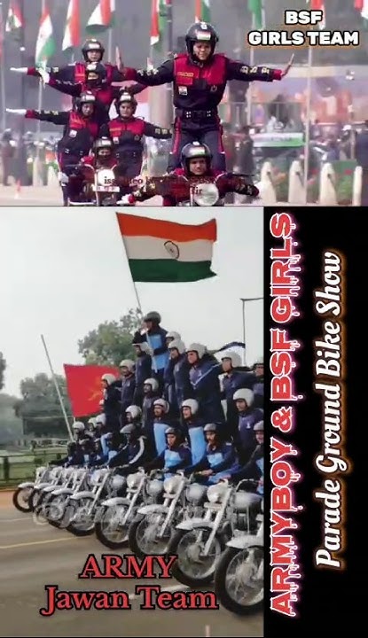 INDIAN ARMY & BSF WOMEN BIKE STUNTS 🔥🇮🇳 #shorts #indianarmy #bsf #youtubeshorts #army #viral # ...