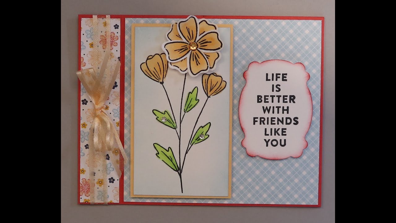 Flowers of Friendship Card - YouTube