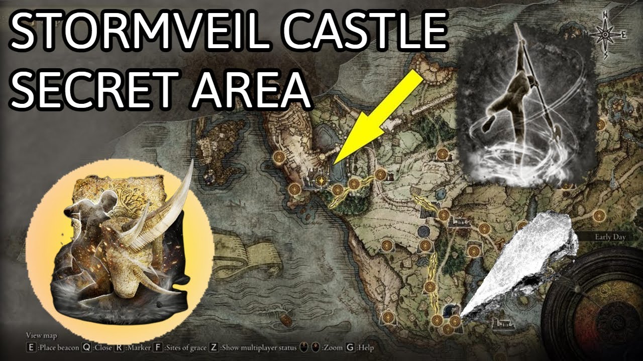 Elden Ring | STORM CASTLE *SECRET AREA* | Crucible Horns + Storm ...
