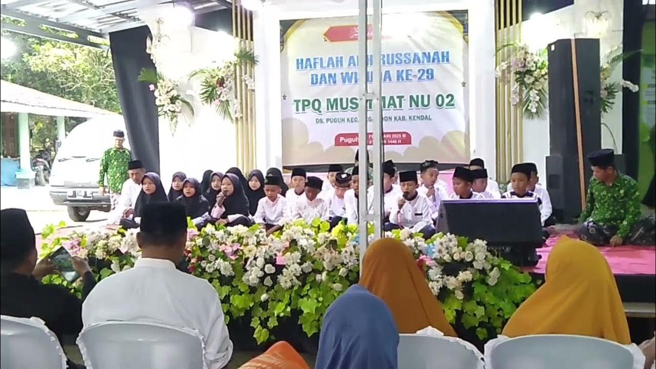 Haflah akhirussanah dan wisuda TPQ MUSLIMAT NU 02 DESA PUGUH - YouTube