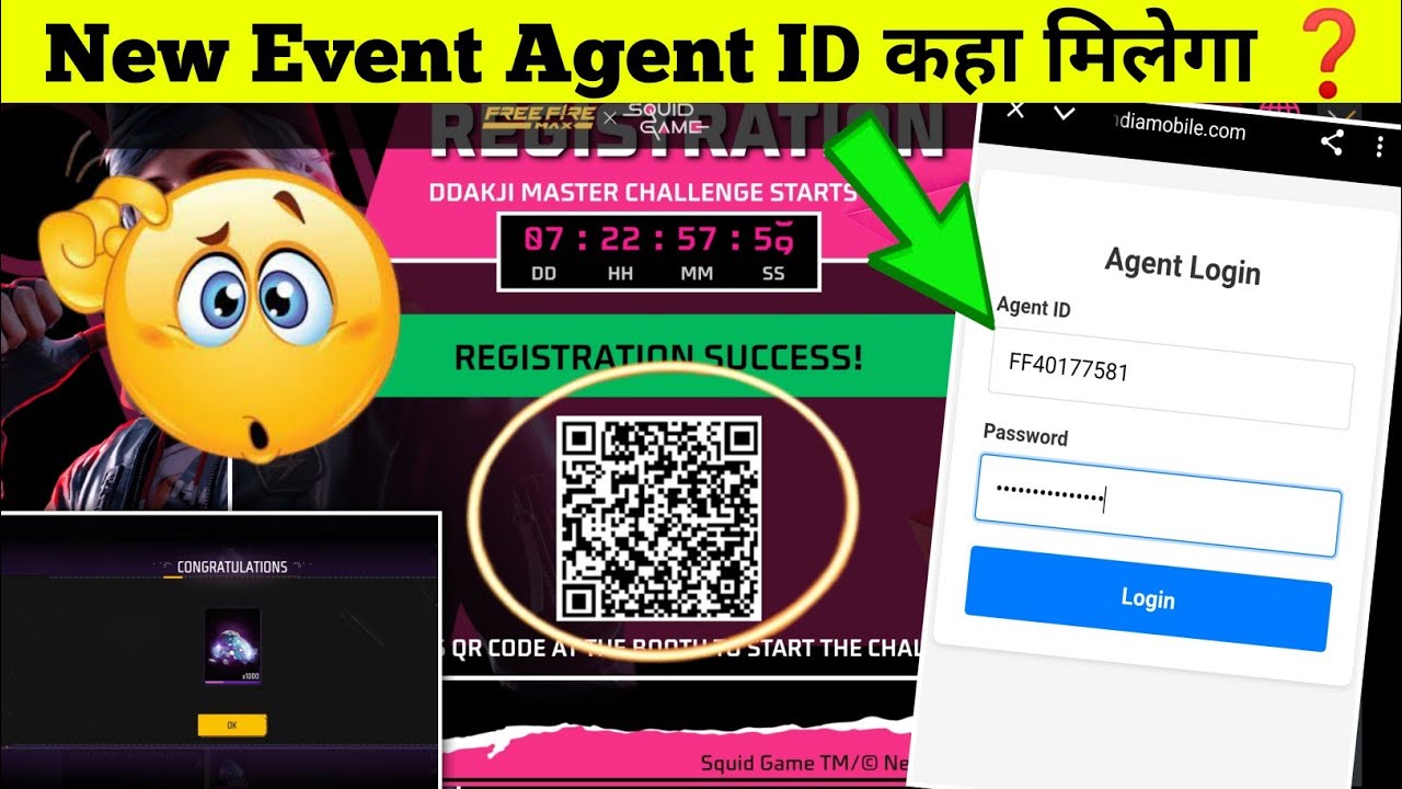 Agent Id Kaise Milega Free Fire 🤔 Agent Id Kaha Se Milega / QR Code ...