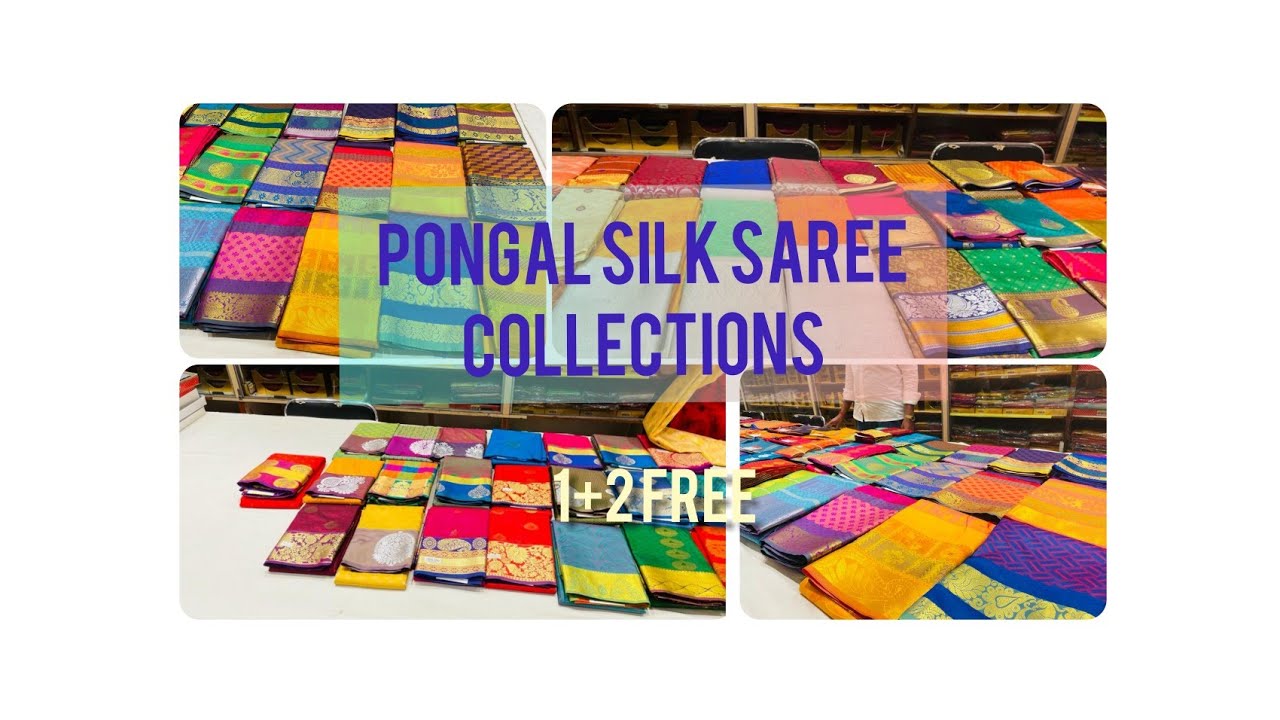 S.M Silks 1+2 free|| S.M silks silk saree collection|| Silk saree with ...