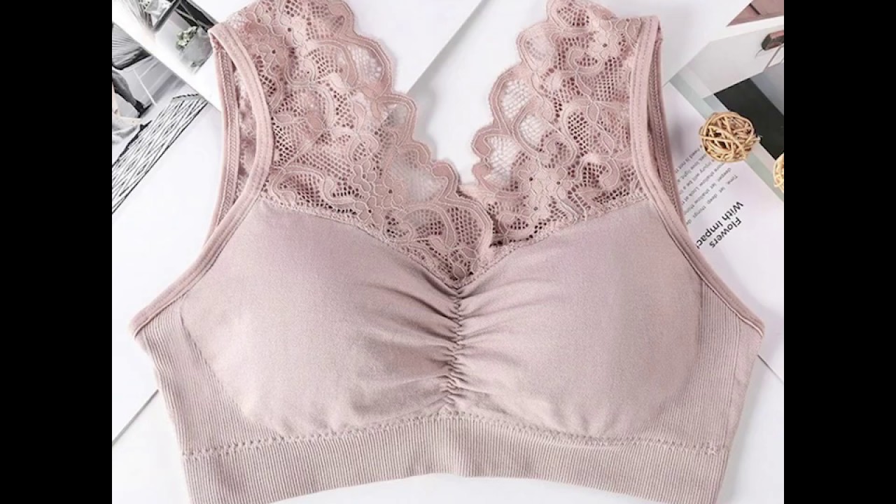 LAMI BRA - Push Up Comfort Super Elastic Breathable Lace Bra - YouTube