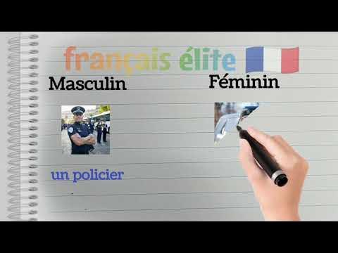 Le féminin des noms de métiers Règles particulières 🧑‍🔬🧑‍🍳 - YouTube