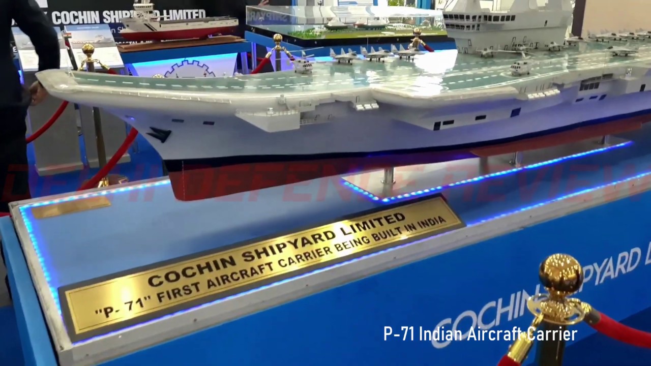 INS Vikrant P-71 Indigenous Aircraft Carrier IAC-1 Model Walkaround at ...