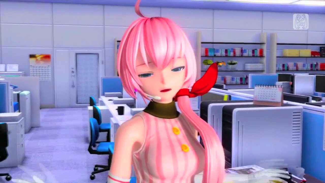 [720p full] Hello Worker 巡音ルカ Megurine Luka Project Diva PV ...