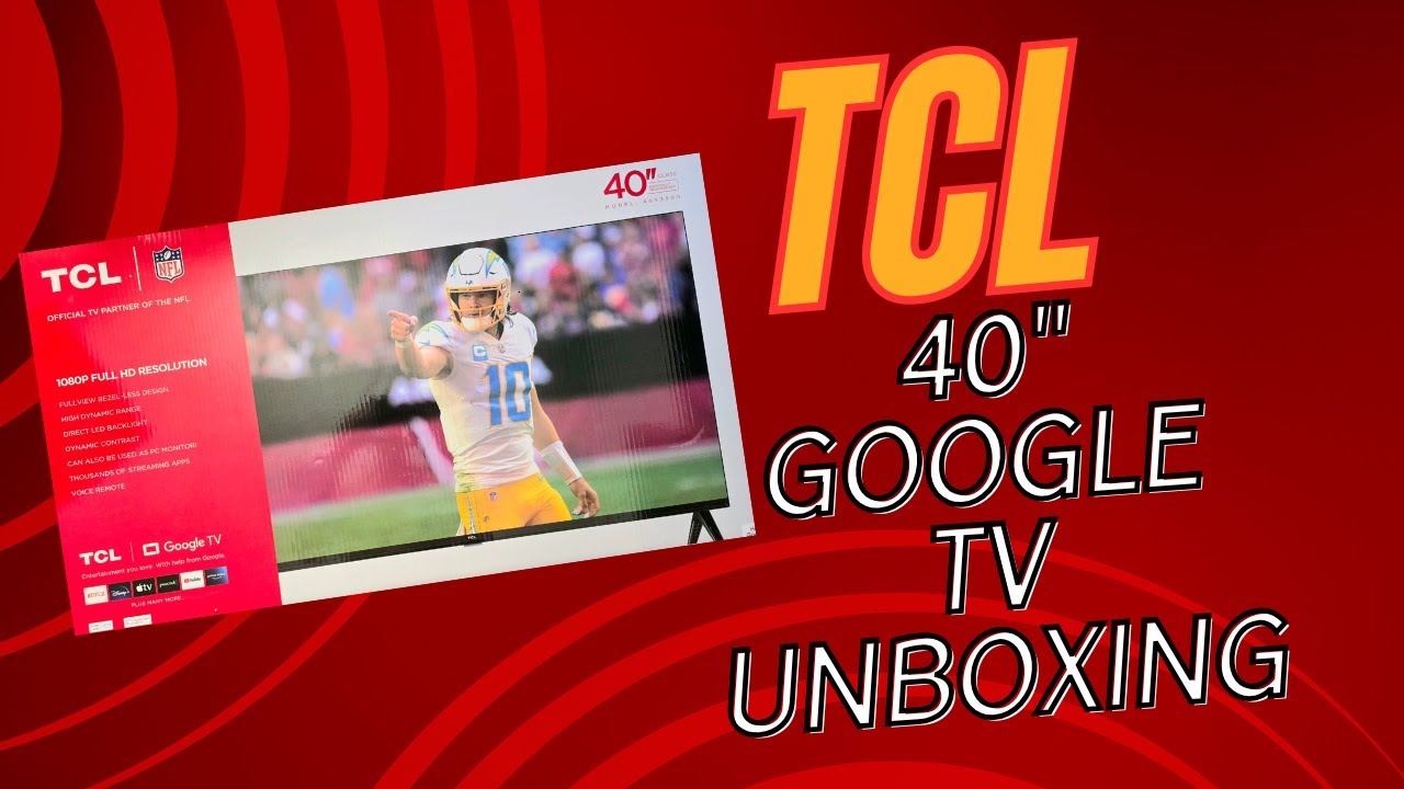 TCL 40" Google TV Unboxing and Setup - YouTube