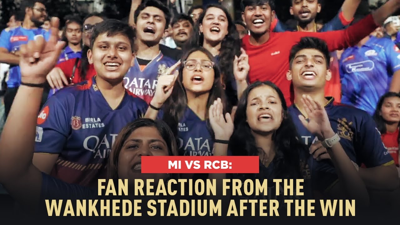 MI vs RCB: Fan Reaction from the Wankhede Stadium, Mumbai | IPL 2025 ...
