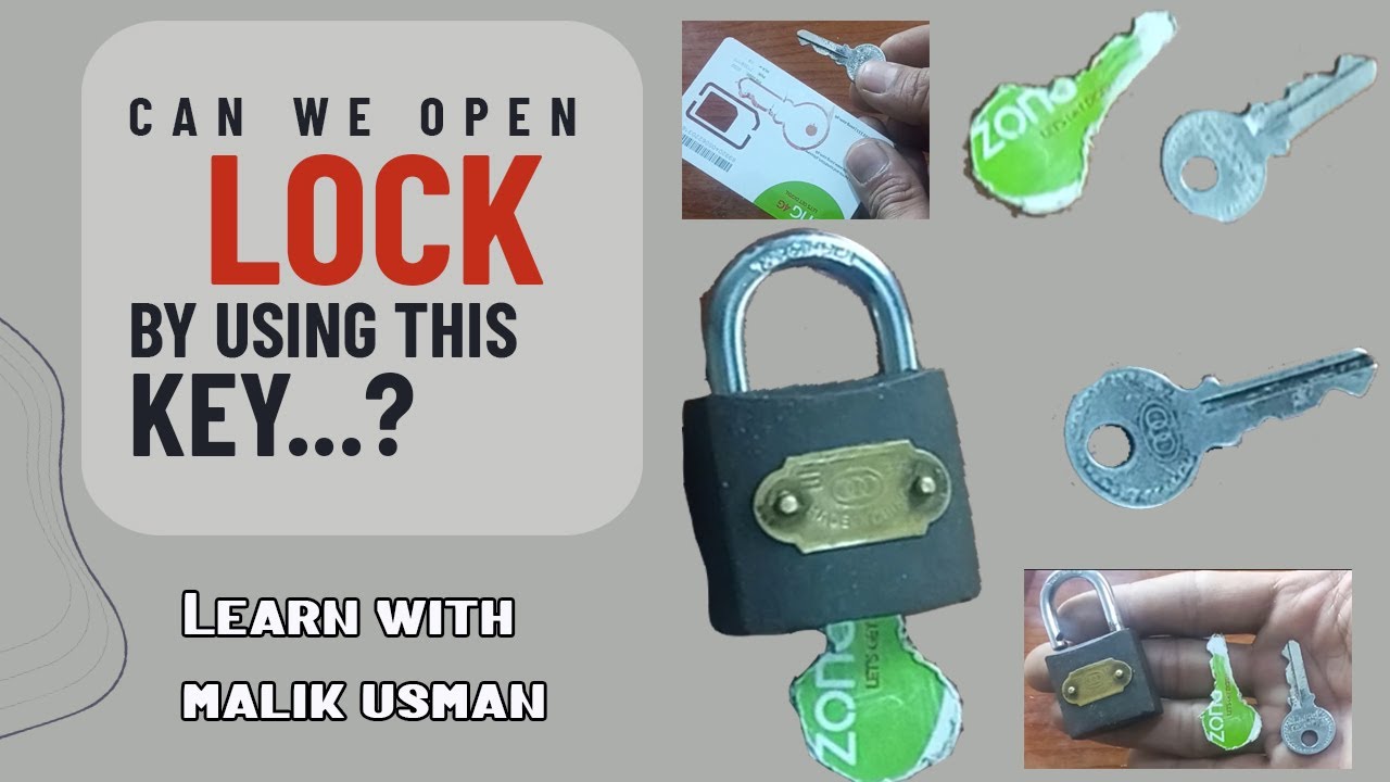 Learn To Create Plastic Key For China Lock! 🗝️ || Awesome Experiment By ...