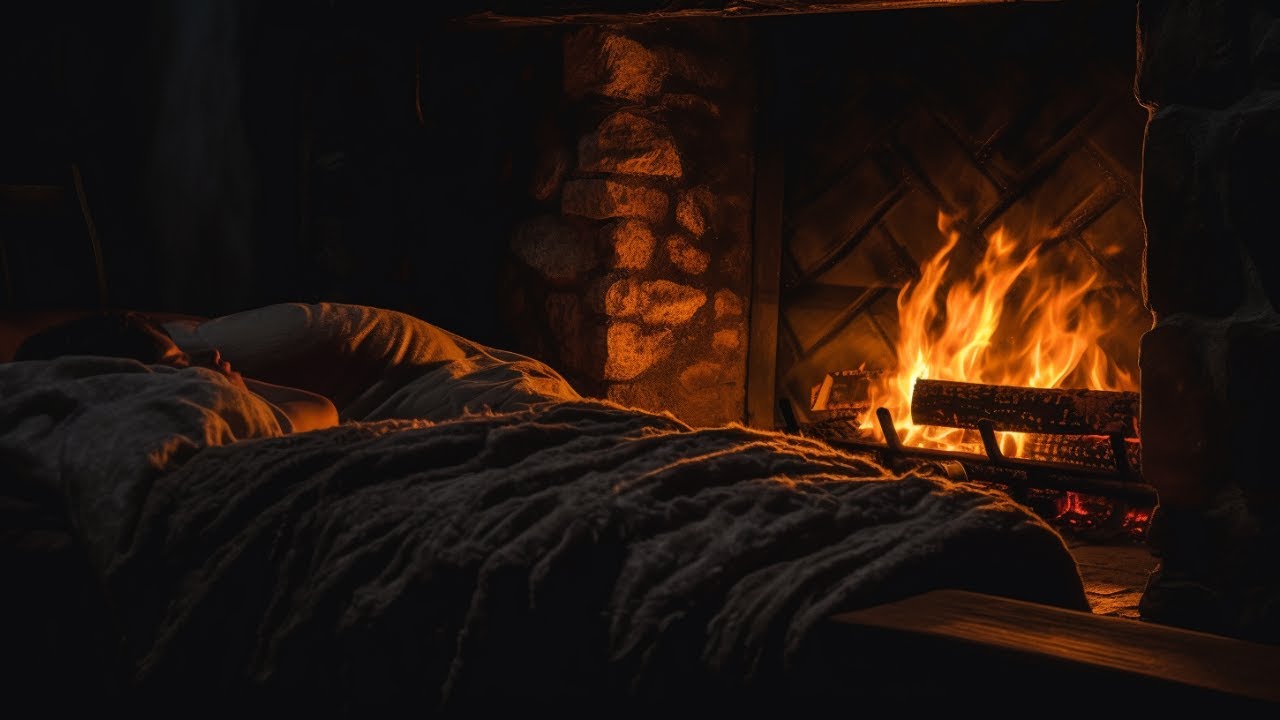 Sleeping Embers: Immerse Yourself in the Calming Fireplace Sounds for a ...