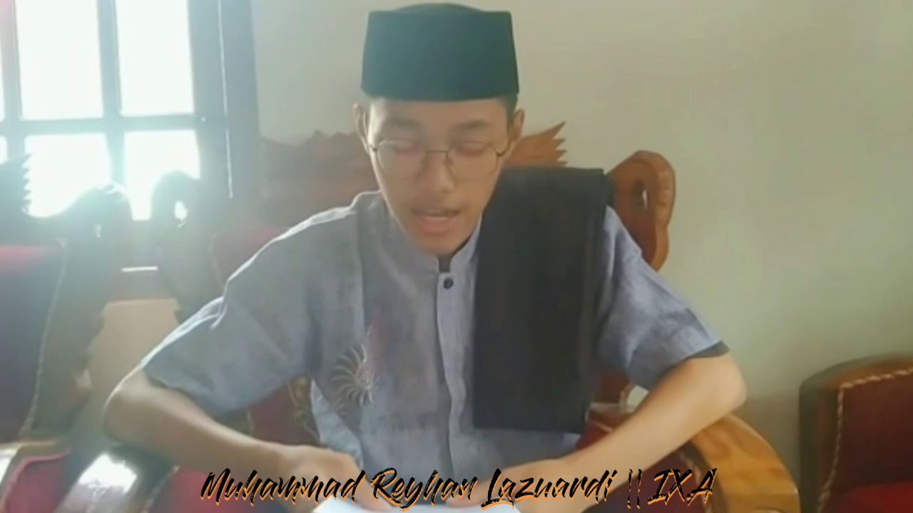 Pidato - Muhammad Rayhan Lazuardi Kelas IX A - YouTube