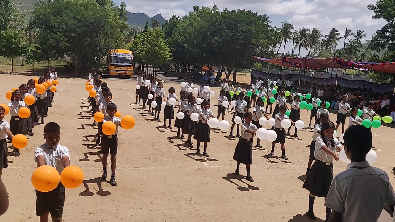 AM Public School -73rd independence day Celebration -Mass drill - YouTube