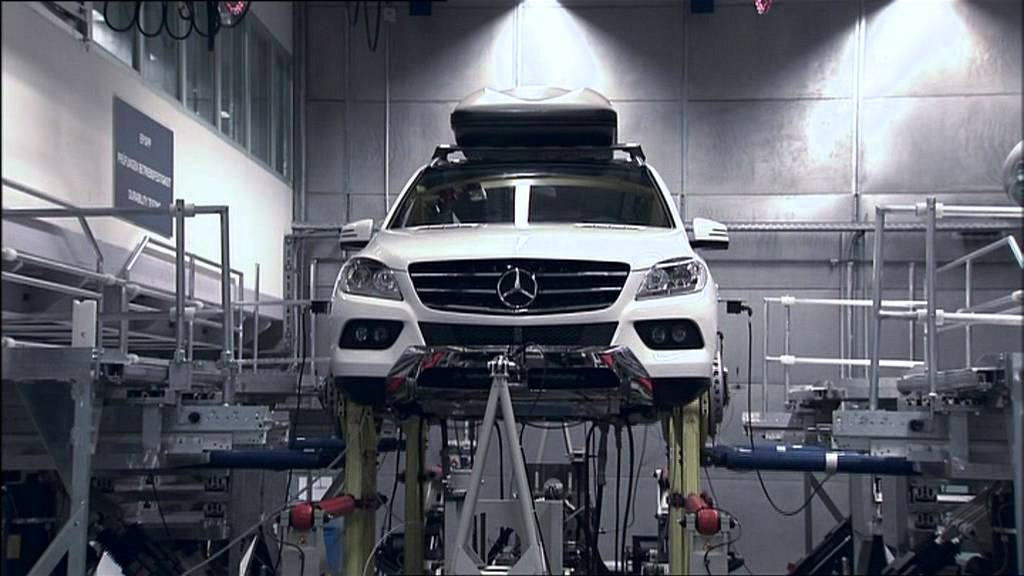 2012 Mercedes Benz M-Class Chassis Testing - YouTube
