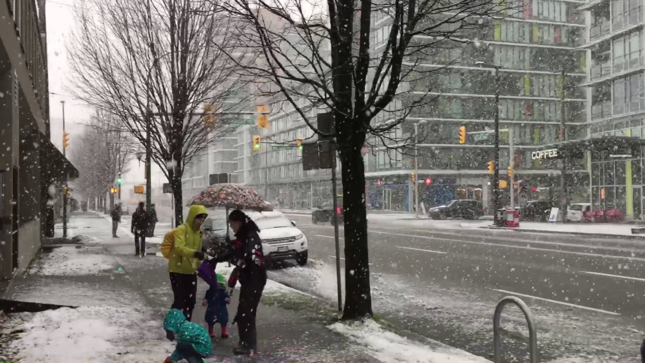 Snow in Vancouver Dec 5, 2016 - YouTube