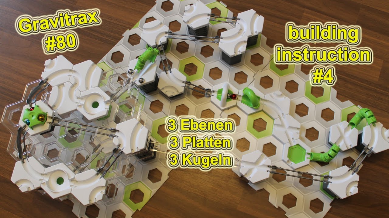 Gravitrax #80 building instruction #4 bauanleitung 3 Ebenen 3 Platten 3 ...