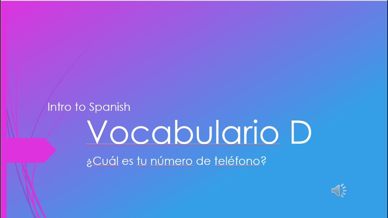 Voces y Vistas: Camino D Vocabulary - YouTube