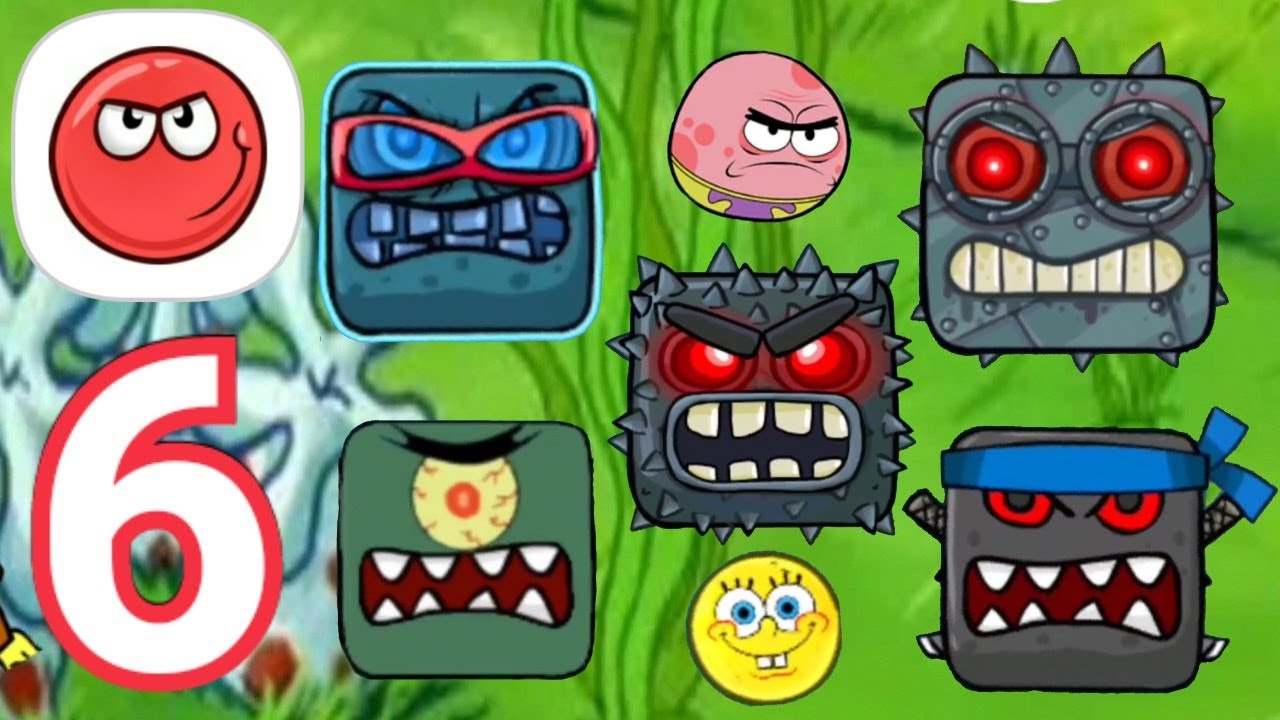 Red Ball 4 Bob Esponja-(Gameplay 6)-Todos Los Jefes Sin Daño -All ...