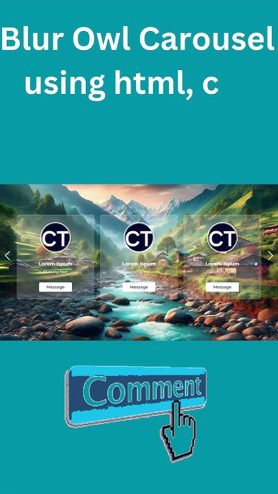 Create a BLUR EFFECT on Owl Carousel with HTML CSS and JavaScript! - YouTube