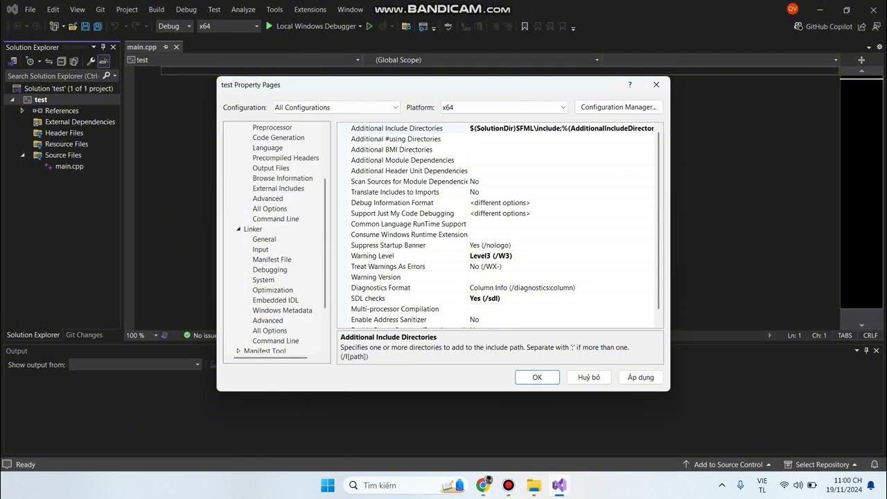 Tải và cài đặt thư viên SFML cho Visual Studio 2022 - YouTube