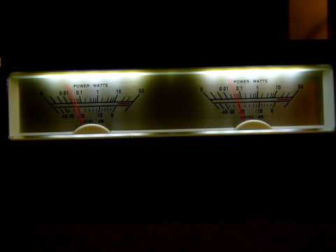 Denon DSV-1 volume level meter - YouTube