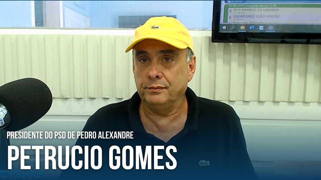ENTREVISTA COM PETRUCIO GOMES, PRESIDENTE DO PSD DE PEDRO ALEXANDRE - YouTube