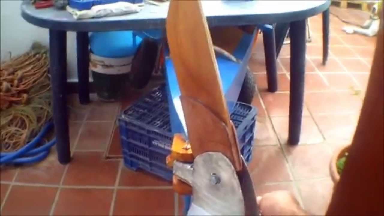 como construir el timon para kayak de aluminio y madera - YouTube