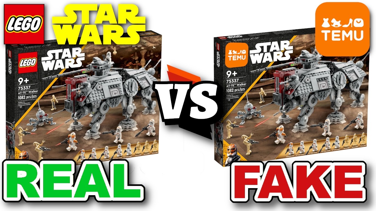 ULTRA günstig! | Lohnt sich der FAKE Lego Star Wars AT-TE von Temu ...