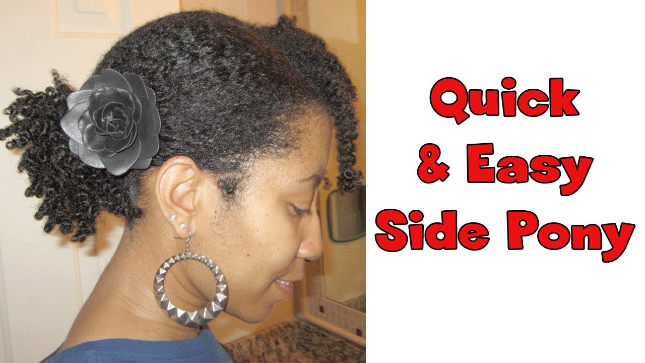 Quick & Easy Side Pony - YouTube