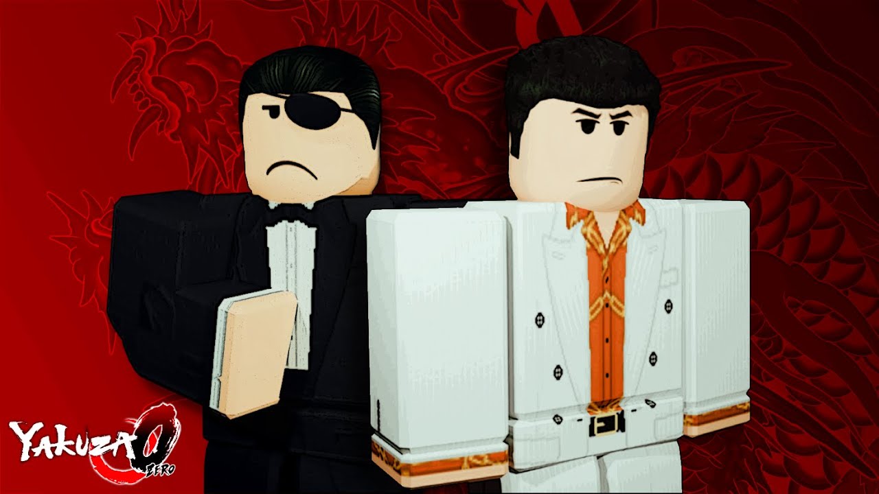 Yakuza Suit Roblox Kasuga Ichiban In Yakuza Game With Red Suit And