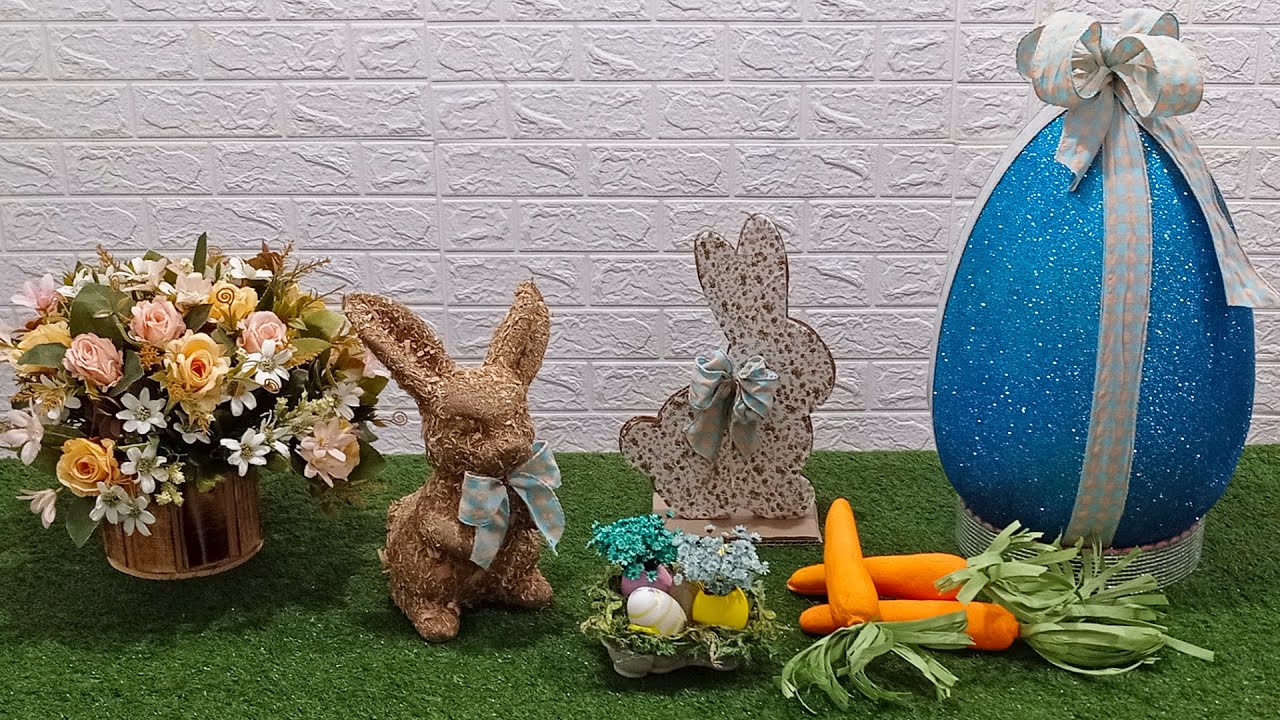 4 IDEIAS DE DECORAÇÃO DE PÁSCOA! Com Isopor Fácil e econômica como ...