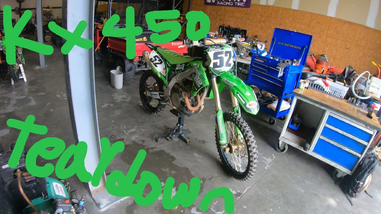 2020 kx450f complete rebuild "tear down" - YouTube