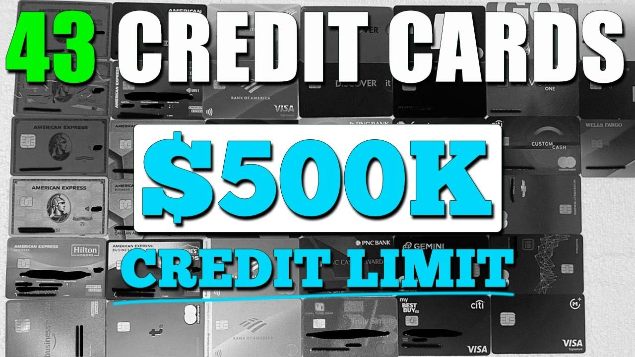 43 Credit Cards, $500k Credit Limit- Datapoints & Intel Drop! - YouTube