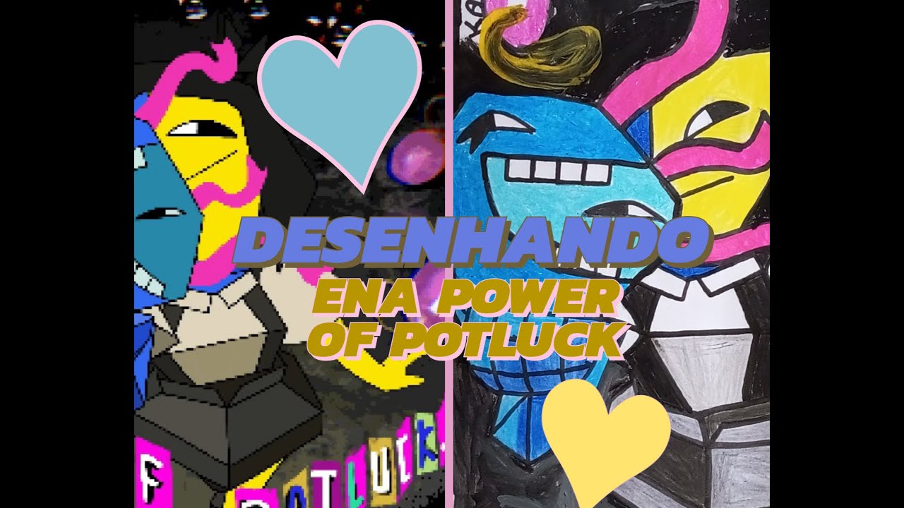 DRAWING ENA POWER OF POTLUCK🎨💙💛🎭🎉| DESENHANDO ENA POWER OF POTLUCK🎨💙💛🎭🎉 ...