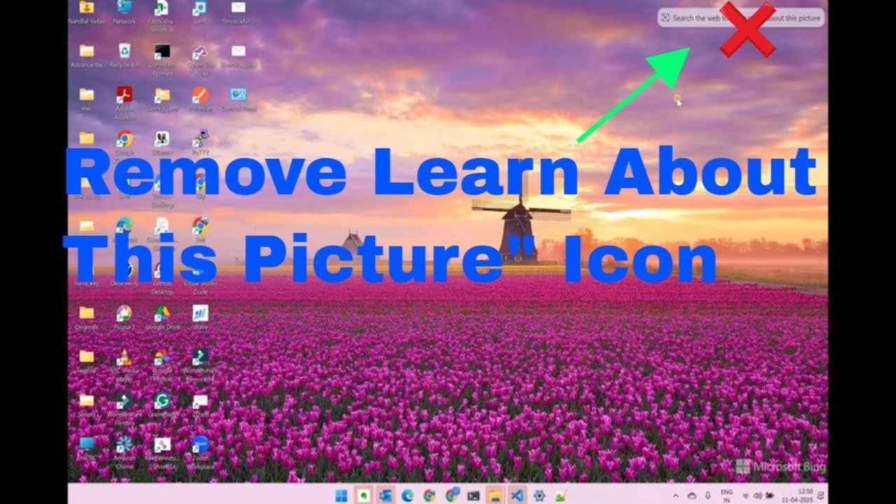 Windows 11: Get Rid of the 'Learn About This Picture' Icon in 1 Minute ...