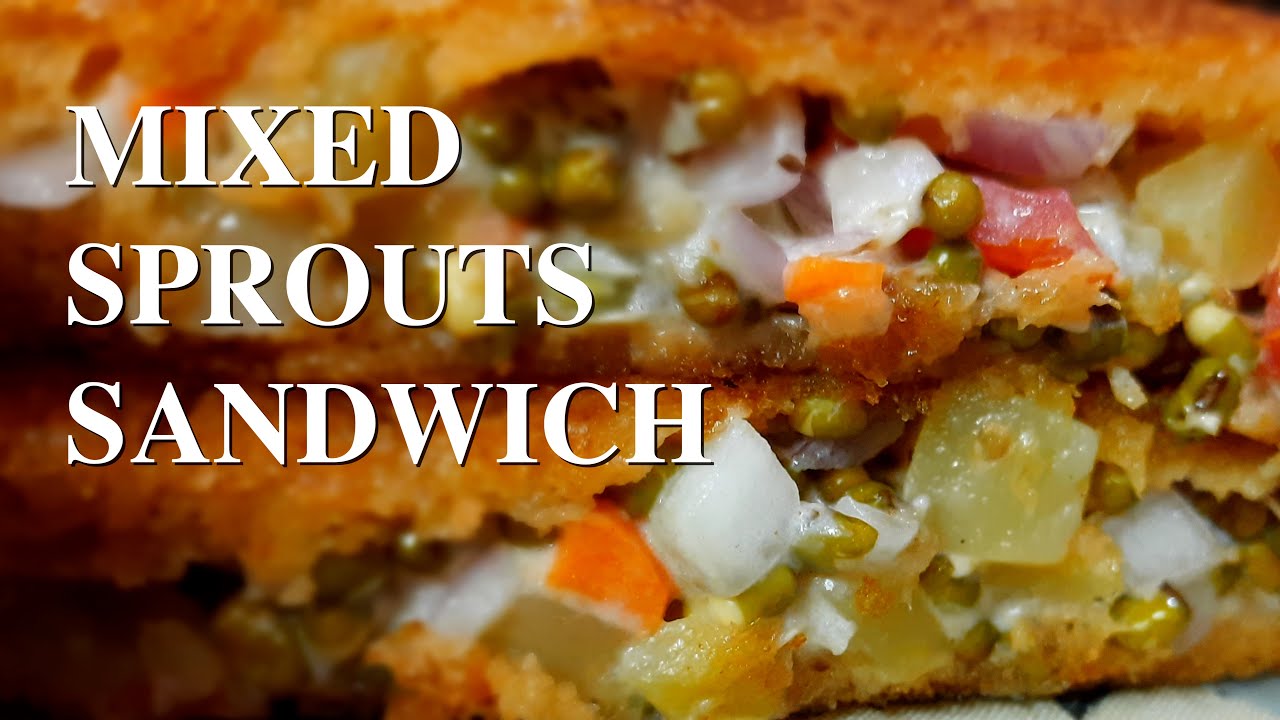 How to make healthy Mix Sprouts Sandwich - YouTube