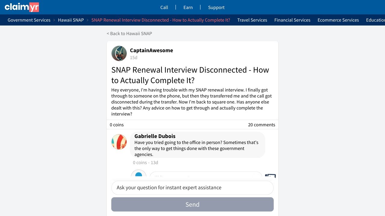 Hawaii DHS SNAP How to Complete Your Renewal Interview Successfully ...