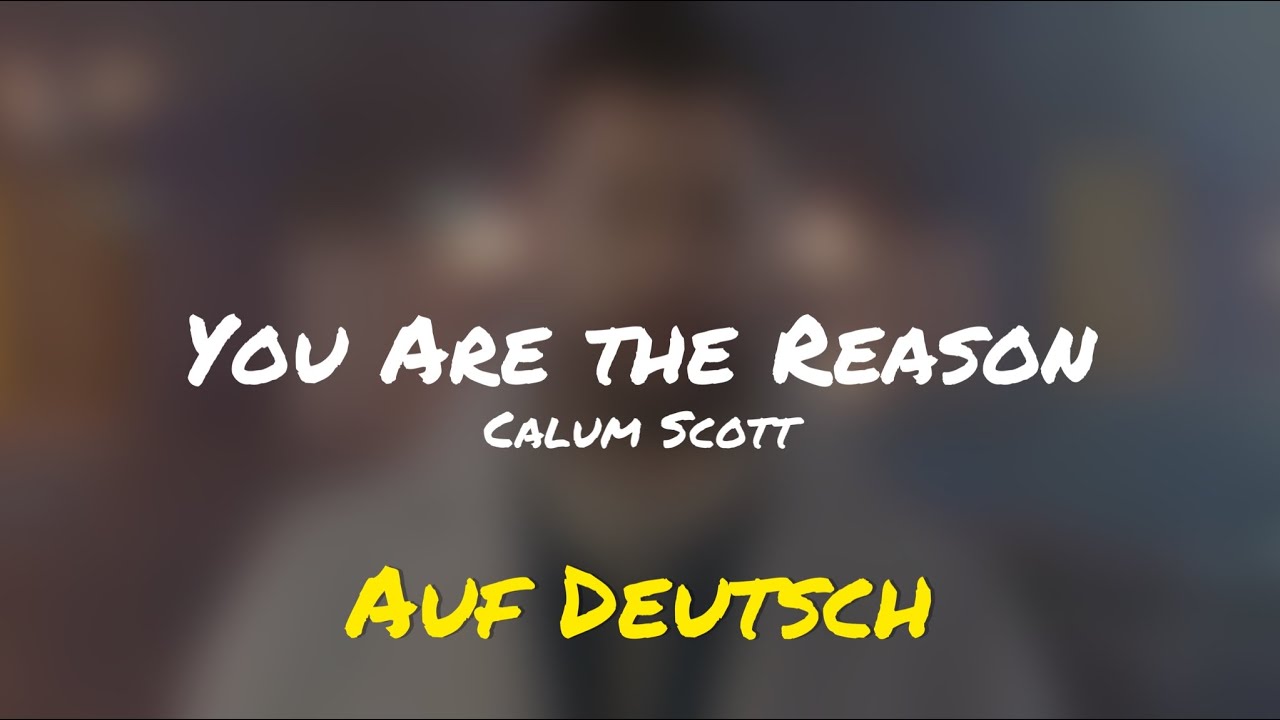 You Are the Reason | Calum Scott | Auf Deutsch - YouTube