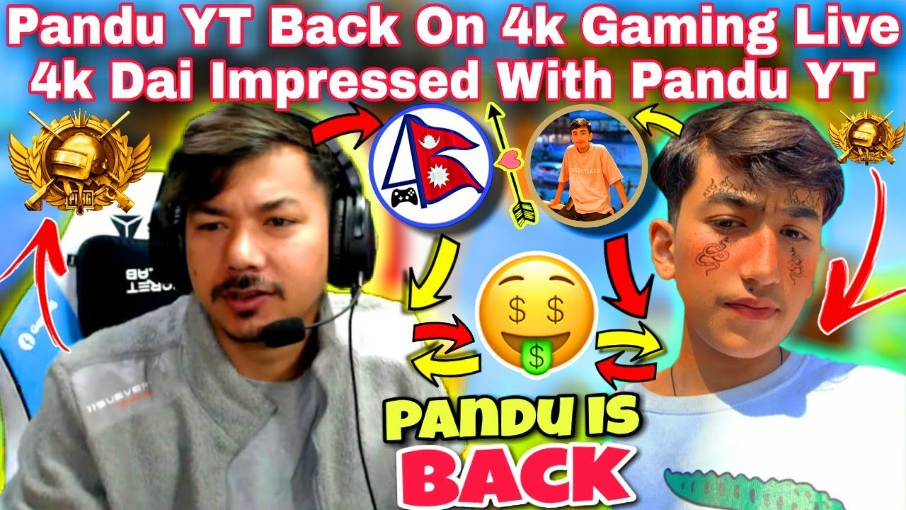 Pandu Is Back On 4k Gaming Live | 4k Dai Impressed With Pandu | Every ...