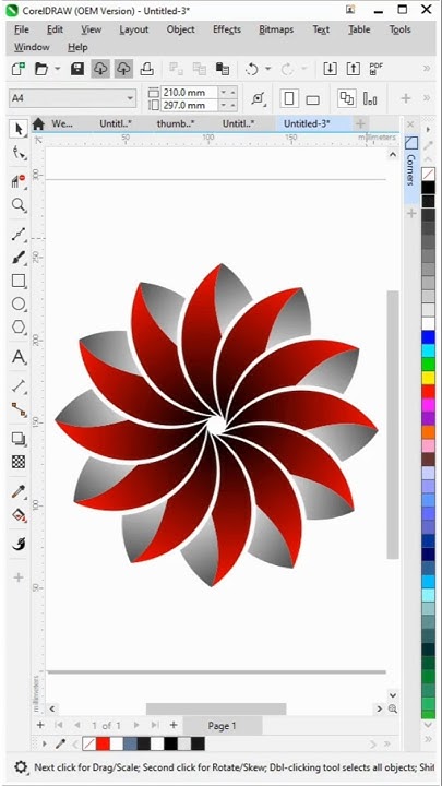 How to design Flower 🌺 in CorelDraw | CorelDraw Tutorials #graphicdesgin #coreldraw - YouTube